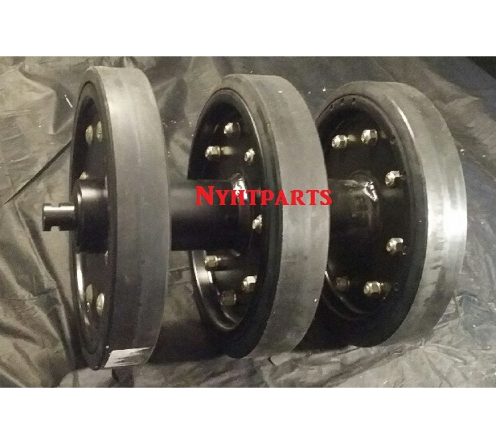 14" Idler Group with DuroForce Rubber Wheels Fits CAT 267 267B 277 277 ...